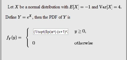 Solved Let X be a normal distribution with E[X] = -1 and | Chegg.com