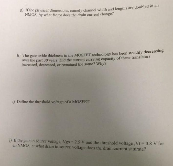 Solved e) What is base width modulation in a BJT? f) What | Chegg.com