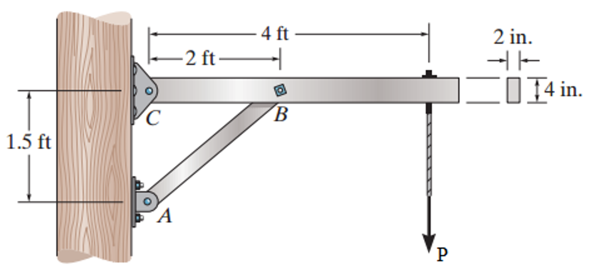 Solved The strut on the utility pole supports the cable | Chegg.com