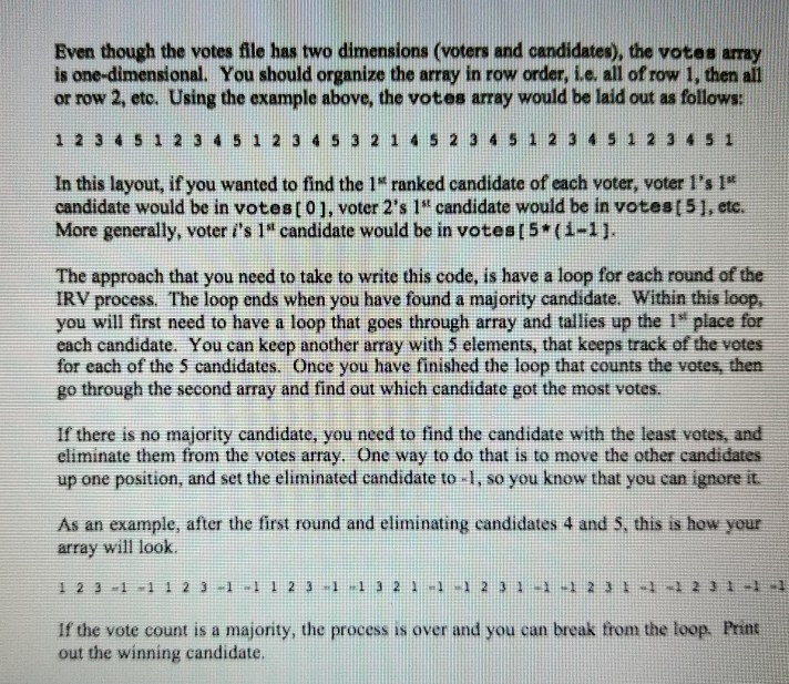 Solved In instant runoff voting (IRV), voters rank their | Chegg.com