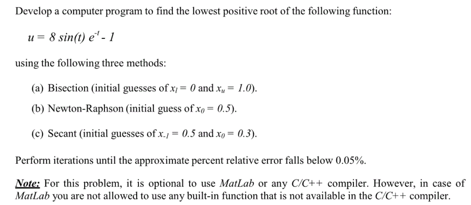 Solved Develop a computer program to find the lowest | Chegg.com