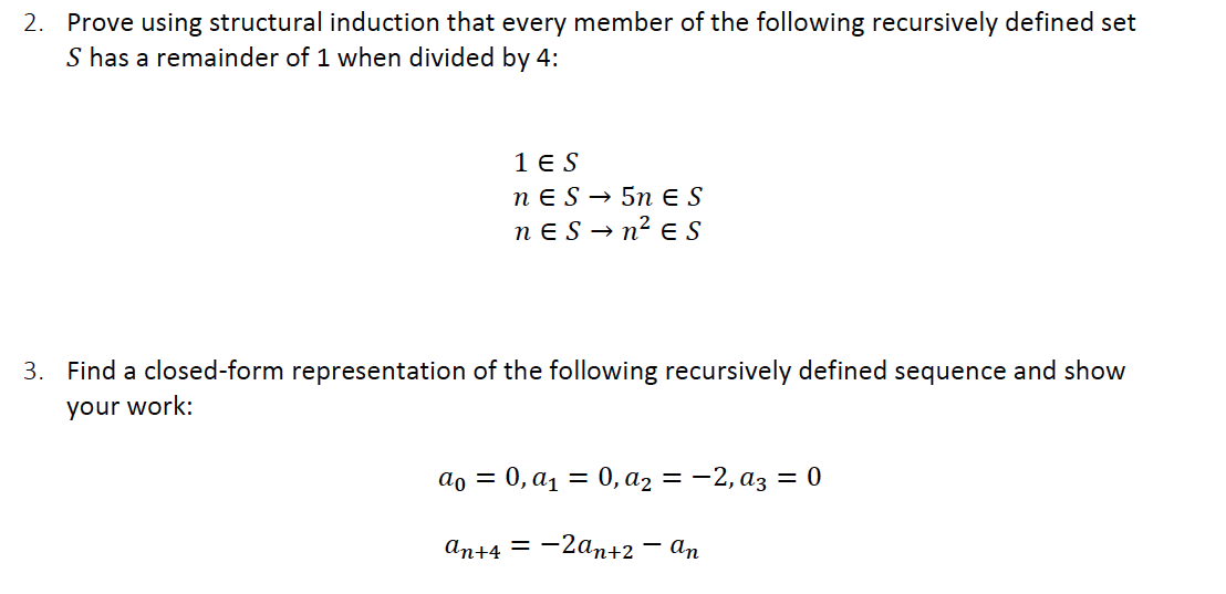 Solved Prove using structural induction that every member of | Chegg.com