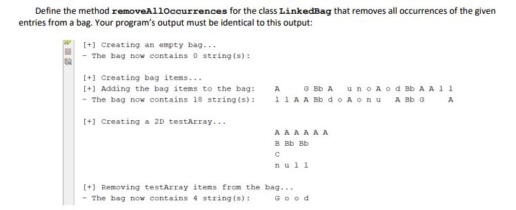 using the given code to define the method | Chegg.com