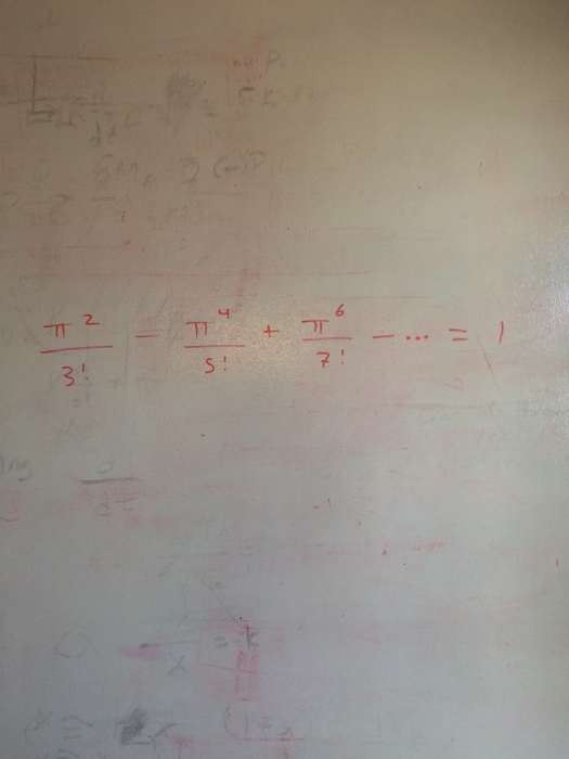 Solved Proof of this equation Pi^2/3! - pi^4/5! + pi^6/7! - | Chegg.com