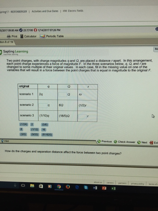 Solved Two point charges, with charge magnitudes q and Q, | Chegg.com