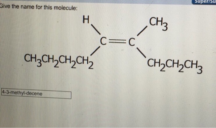 Solved Give the name of the molecule: | Chegg.com