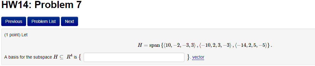 Solved HW14: Problem 7 PreviouS Problem List Next (1 point) | Chegg.com