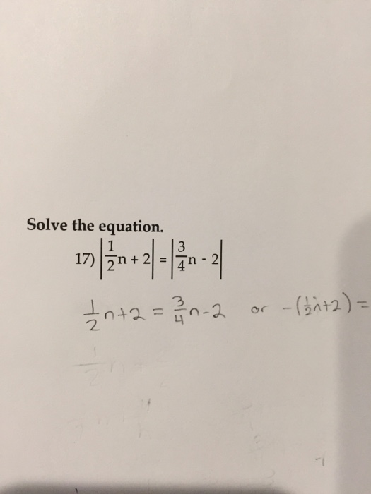 Solved How do we get rid of the fraction to solve it? | Chegg.com