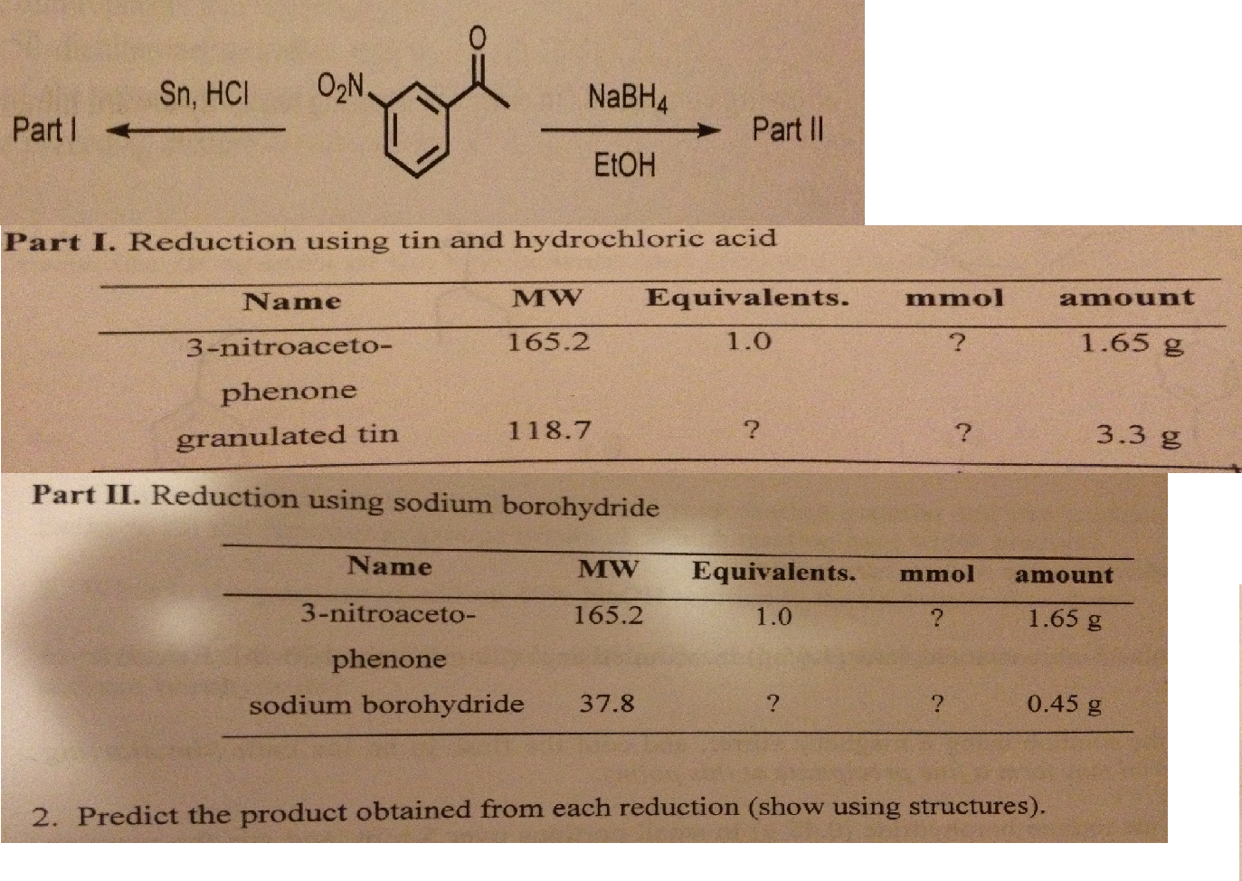 Solved Reduction using tin and hydrochloric acid Reduction | Chegg.com