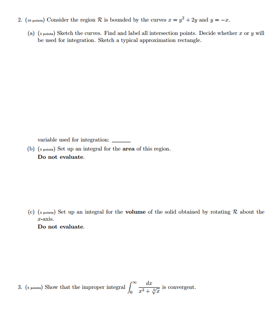 Solved Consider the region R is bounded by the curves x = | Chegg.com