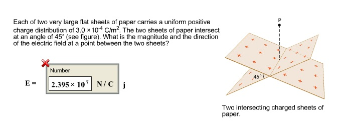 Solved Each of two very large flat sheets of paper carries a | Chegg.com