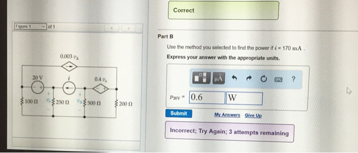 Solved Use the method you selected to find the power if I | Chegg.com