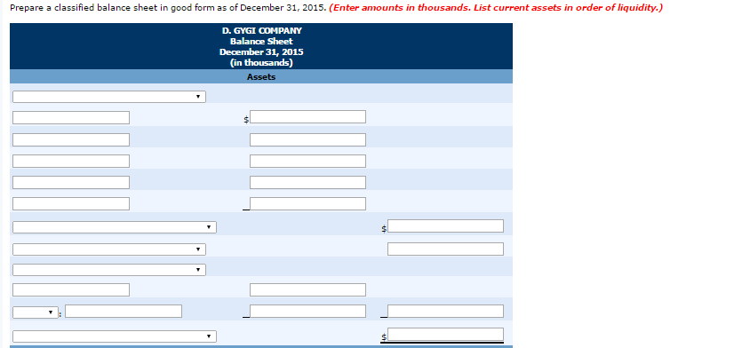Solved The following items were taken from the financial | Chegg.com