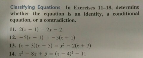 Solved Classifying Equations In Exercises 11-18, determine | Chegg.com
