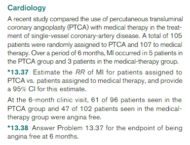 Cardiology A recent study compared the use of | Chegg.com