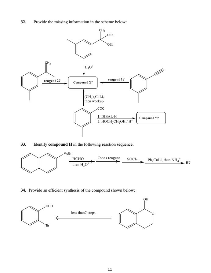 Solved 29. Identify the major product of the following | Chegg.com