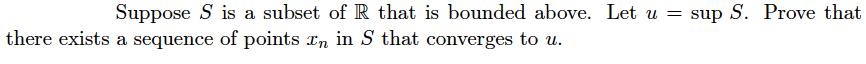 Solved Suppose S is a subset of R that is bounded above. Let | Chegg.com