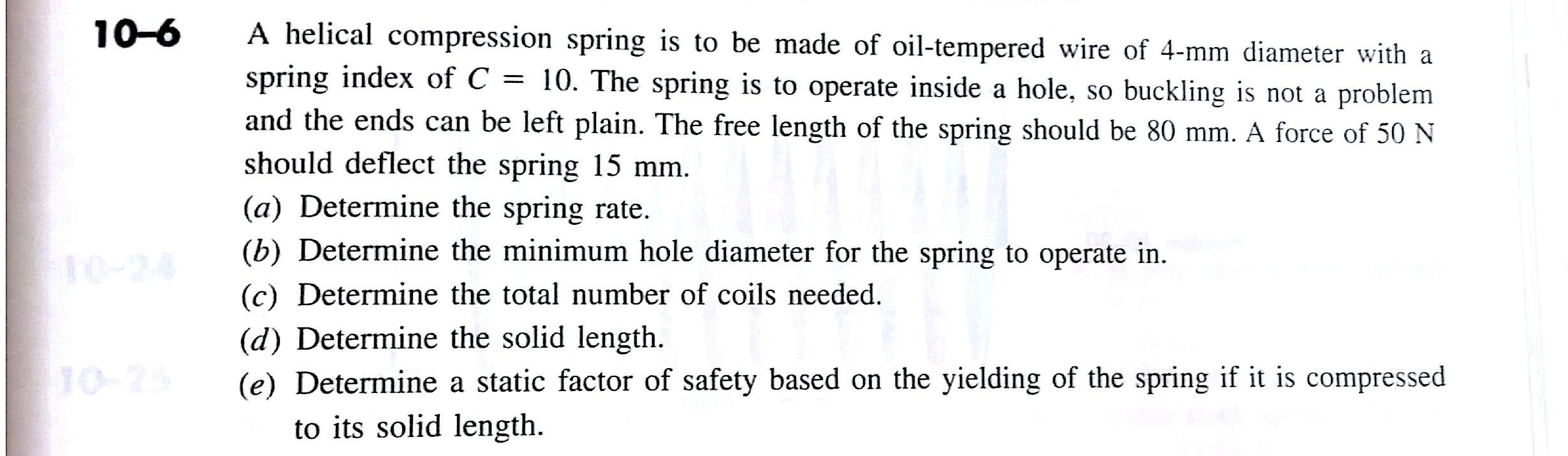 Solved A helical compression spring is to be made of | Chegg.com