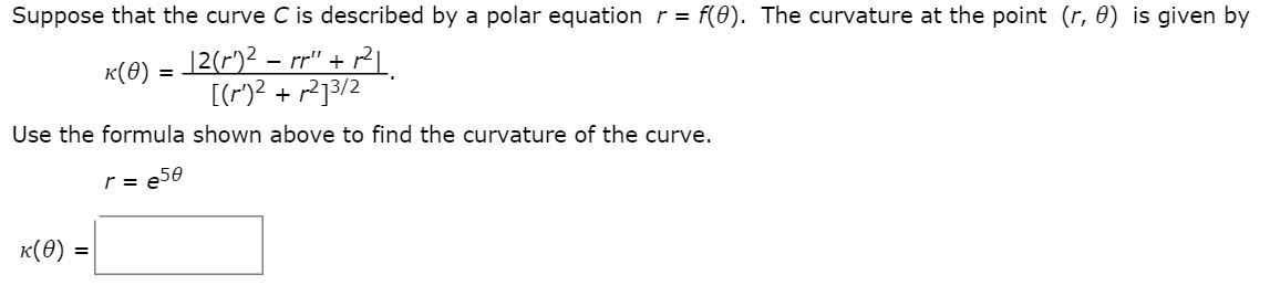Solved Suppose that the curve C is described by a polar | Chegg.com