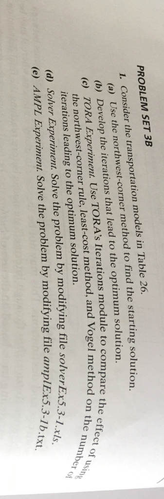 Solve the assignment model in Table 38. Use LP | Chegg.com