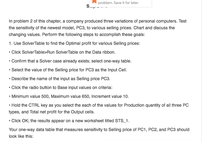 Solved problem. Save it for later. In problem 2 of this | Chegg.com