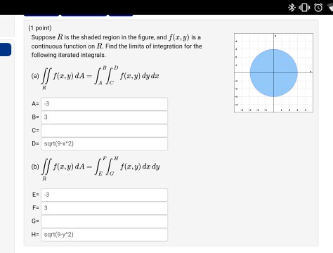 Solved point suppose Ris the shaded region in the figure, | Chegg.com