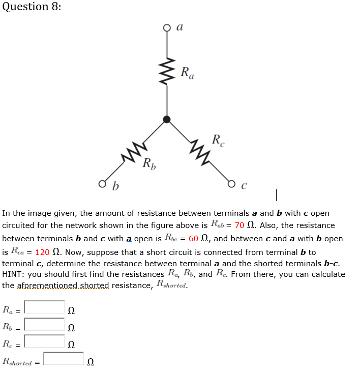 Solved Question 8: Ra In the image given, the amount of | Chegg.com