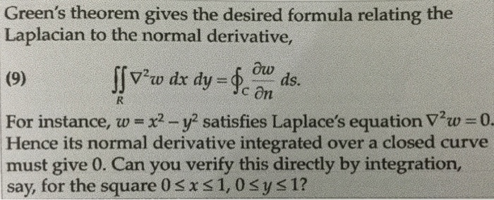 Solved Green's theorem gives the desired formula relating | Chegg.com