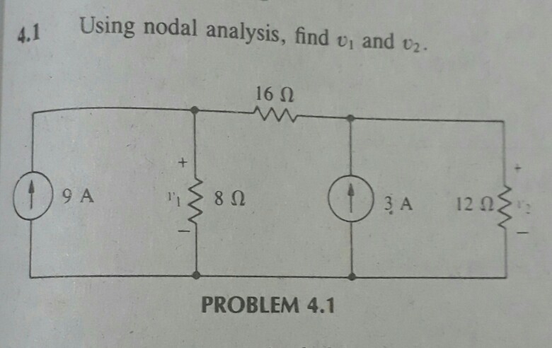 Solved 1 Using nodal analysis, find oi and o 16Ω 9 A PROBLEM | Chegg.com