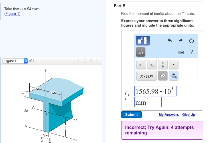Solved Find the moment of inertia about the x^1 axis. | Chegg.com