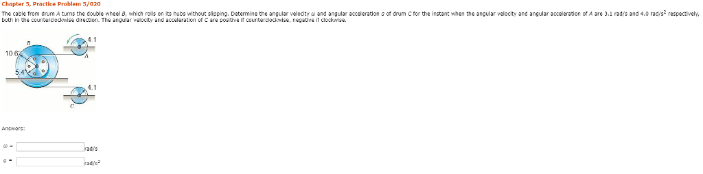 Solved Chapter 5, Practice Problem 5/020 of drum c or the | Chegg.com
