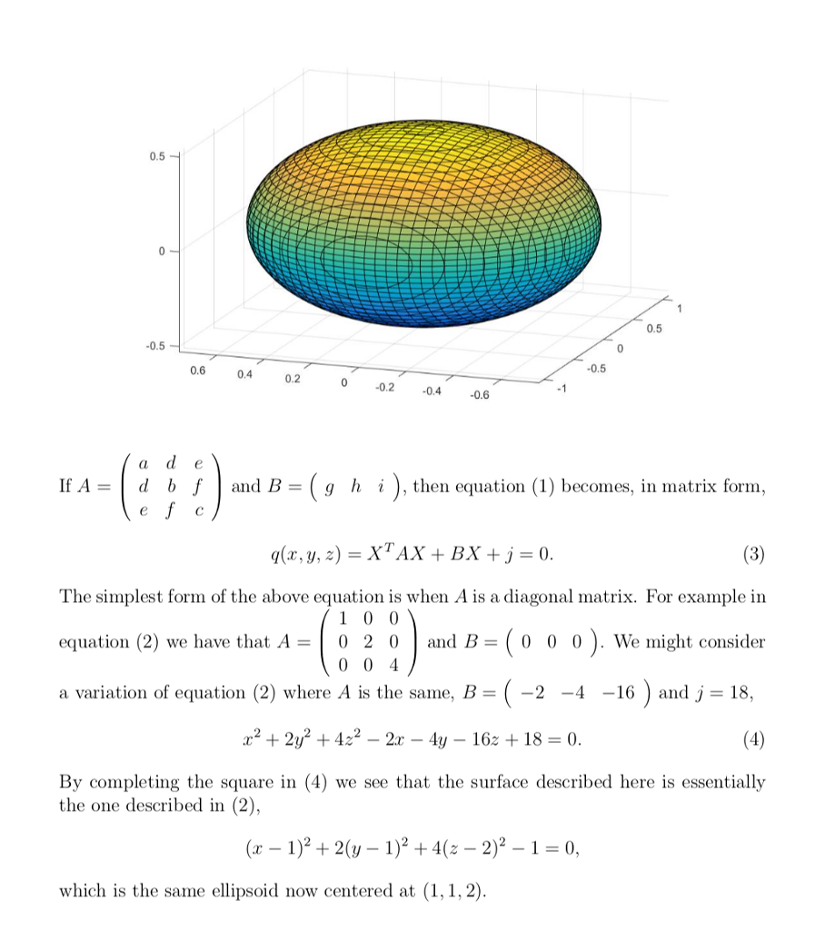 2. We revisit quadratic forms and svmmetric matrices | Chegg.com