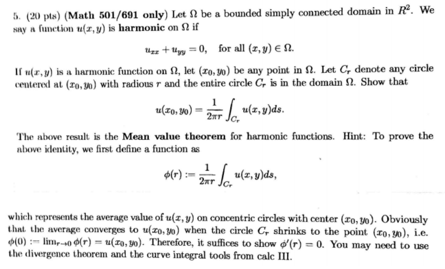 Solved Let Ohm be a bounded simply connected domain in R^2. | Chegg.com
