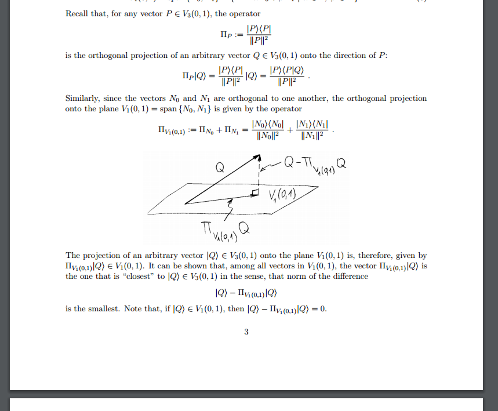 Recall that, for any vector P belongs to V_3(0, 1), | Chegg.com
