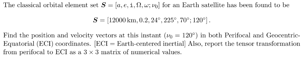 Find the position and velocity vectors at this | Chegg.com