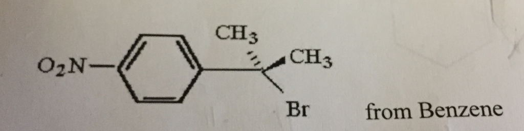 Solved Show a step-wise synthesis of the following compound | Chegg.com