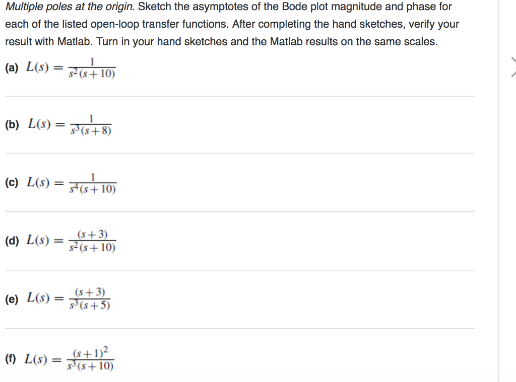 Solved Multiple poles at the origin. Sketch the asymptotes | Chegg.com