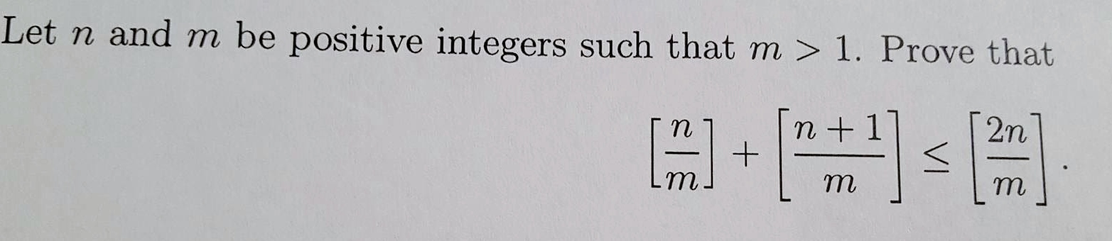 Solved Let n and m be positive integers such that m > 1. | Chegg.com Solved Let n and m be positive integers such that m > 1. | Chegg.com