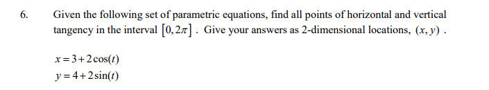 Core 4 Parametric Equations 2