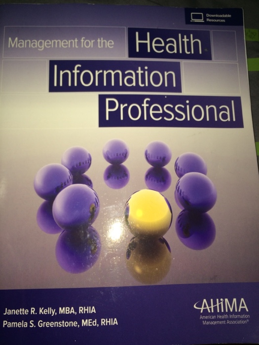 Management for the Health Information Professional | Chegg.com