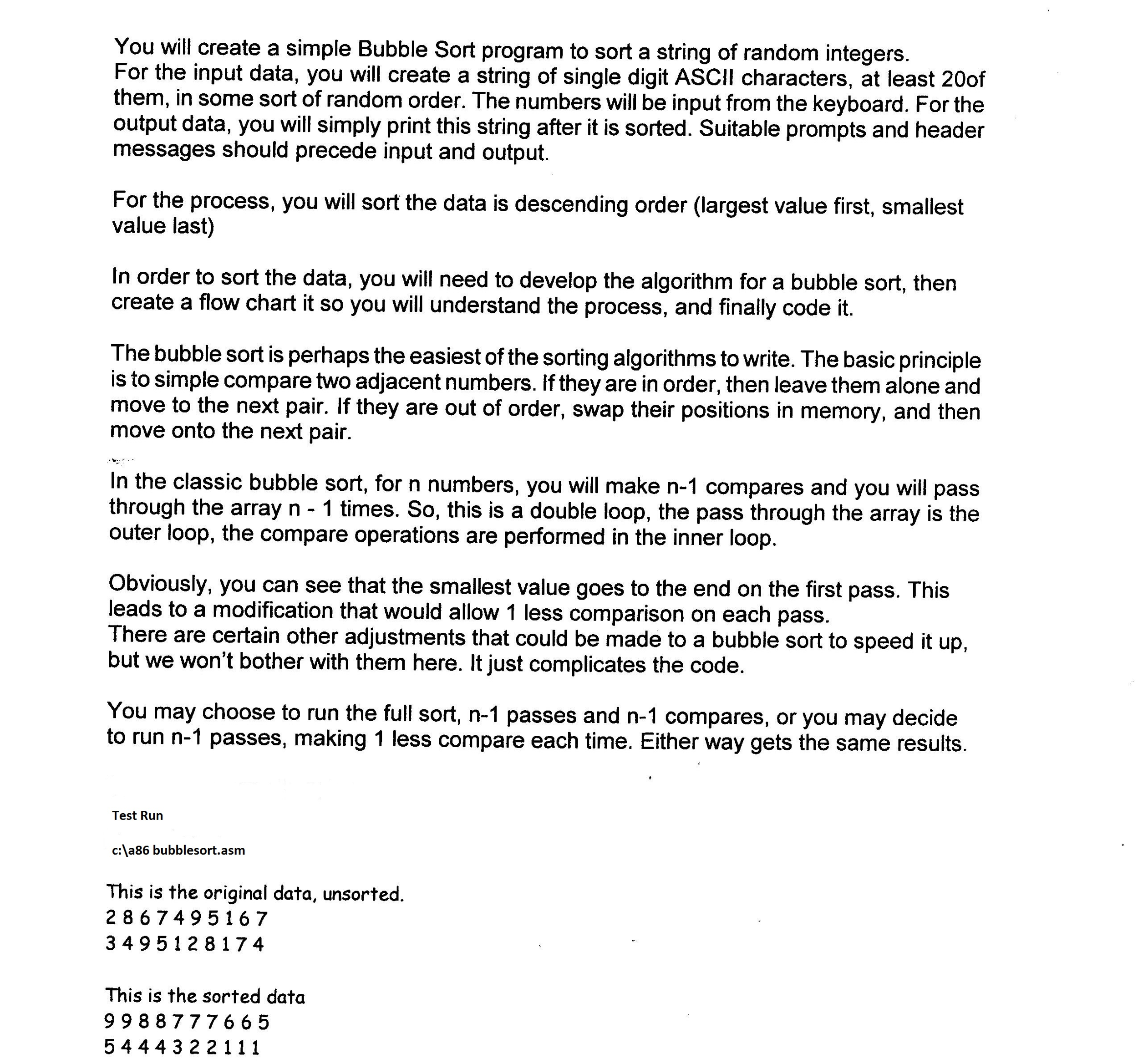 need to be written in x86 Assembler Language Code. | Chegg.com