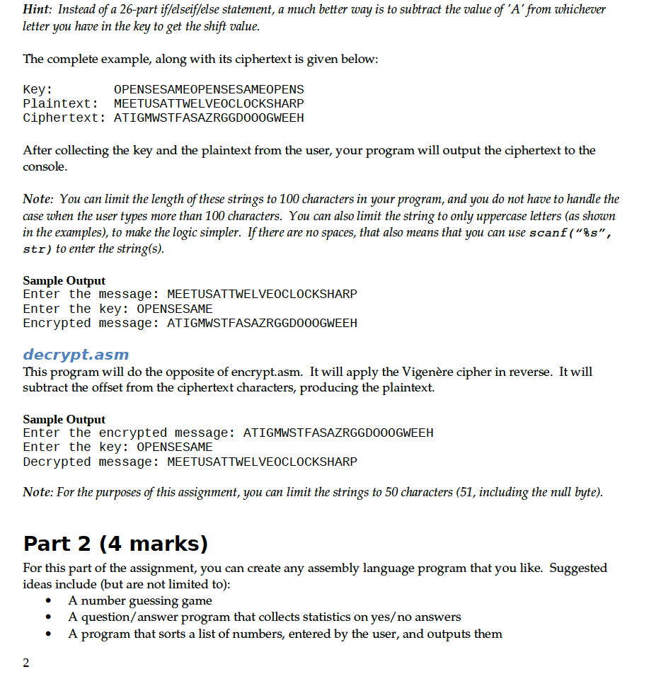 Hint: Instead of a 26-part if/elseif/lelse statement, | Chegg.com