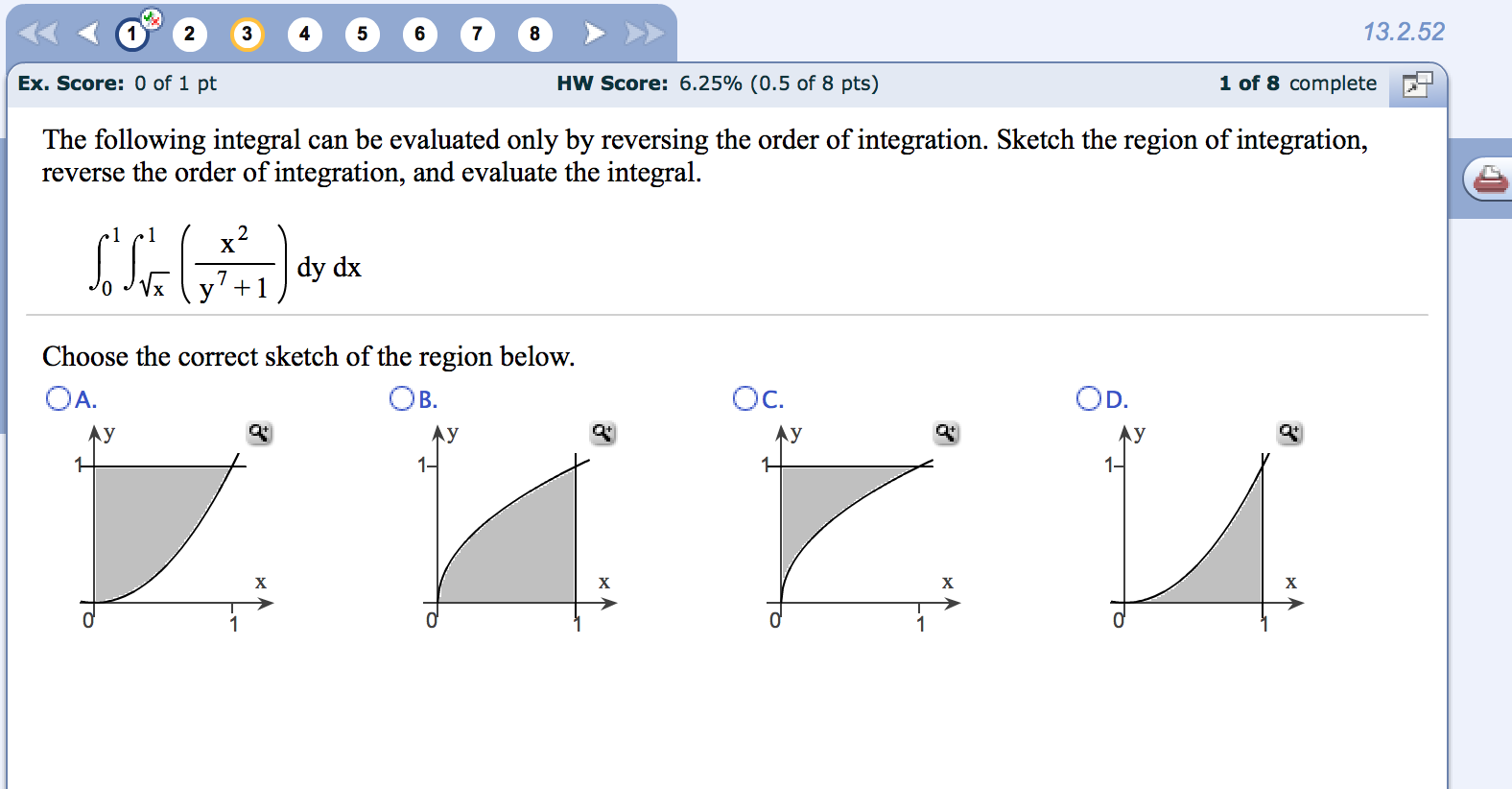 Solved 1) Evaluate the double integral 2)Reverse the order | Chegg.com
