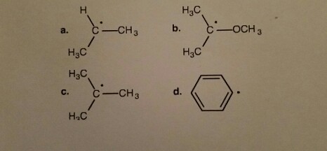 Solved ℃-CH3 H3C H3C H3C C. d. H3C H3C | Chegg.com