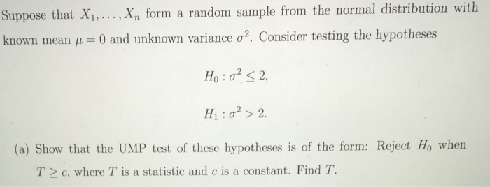 Solved Suppose that X1,. . . , Xn form a random sample from | Chegg.com