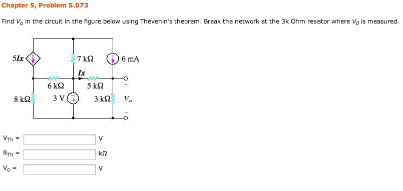 Solved Find V0 in the circuit in the figure below using | Chegg.com
