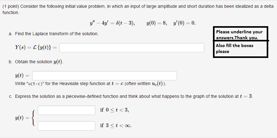Solved Consider the following initial value problem, in | Chegg.com