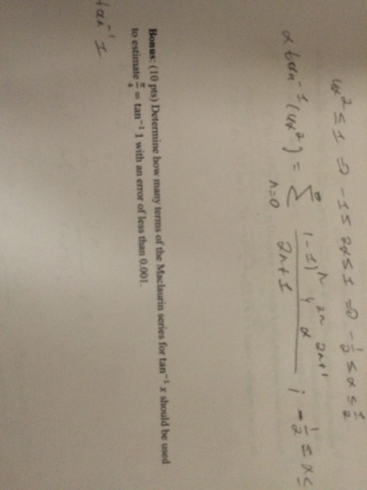 Solved Calculus 2 Exam. Please help. | Chegg.com
