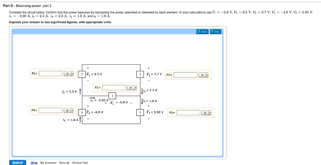 Solved Consider the circuit below. Confirm that the power | Chegg.com