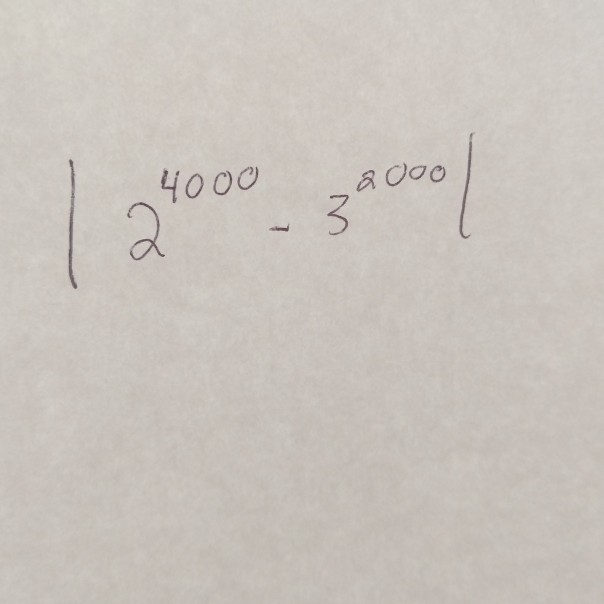 Solved for this problem, where 2 is raised to a large | Chegg.com